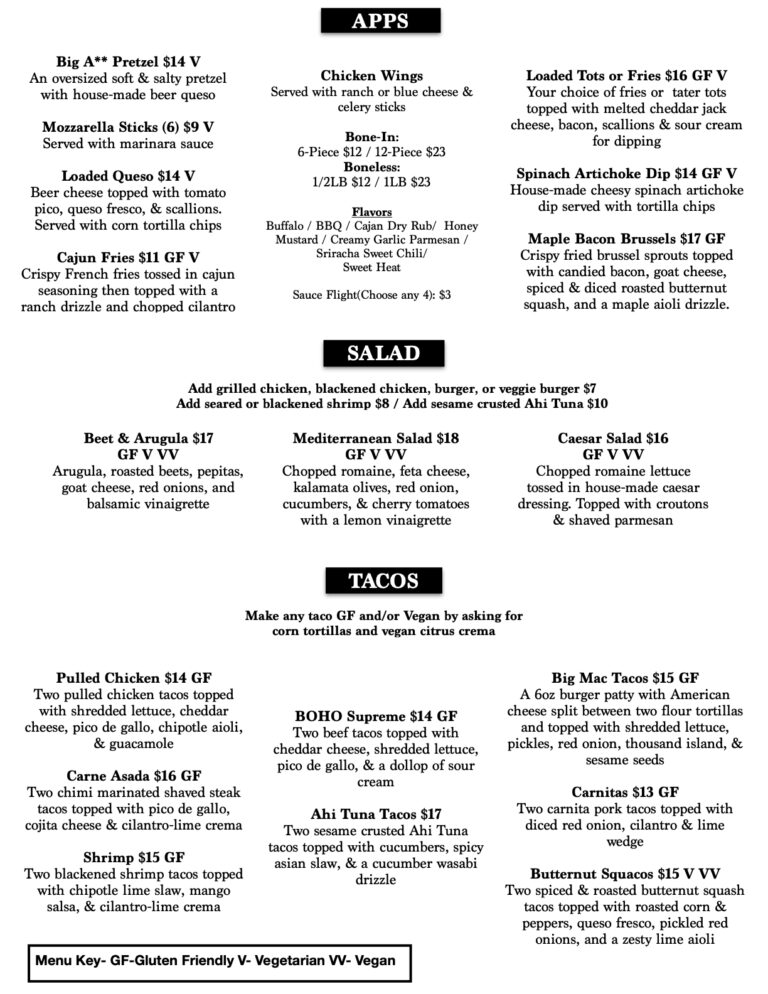 Bohemian Pizza and Tacos – Litchfield Restaurant and Beer Garden